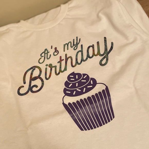 Tops | New Just A Tshirt New Birthday | Poshmark